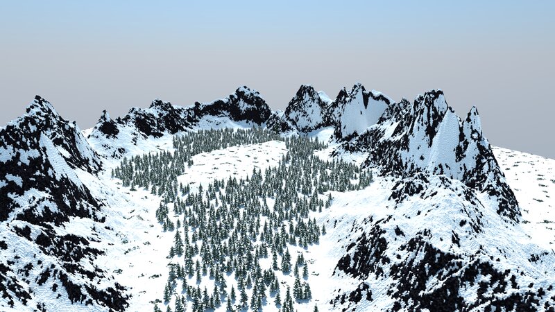 SNOWY MOUNTAINS Minecraft Map