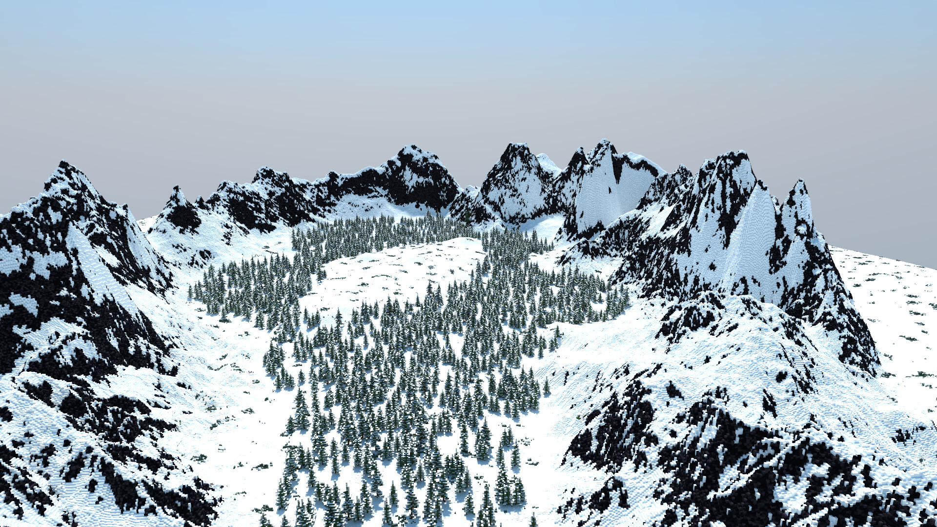 SNOWY MOUNTAINS Minecraft Map