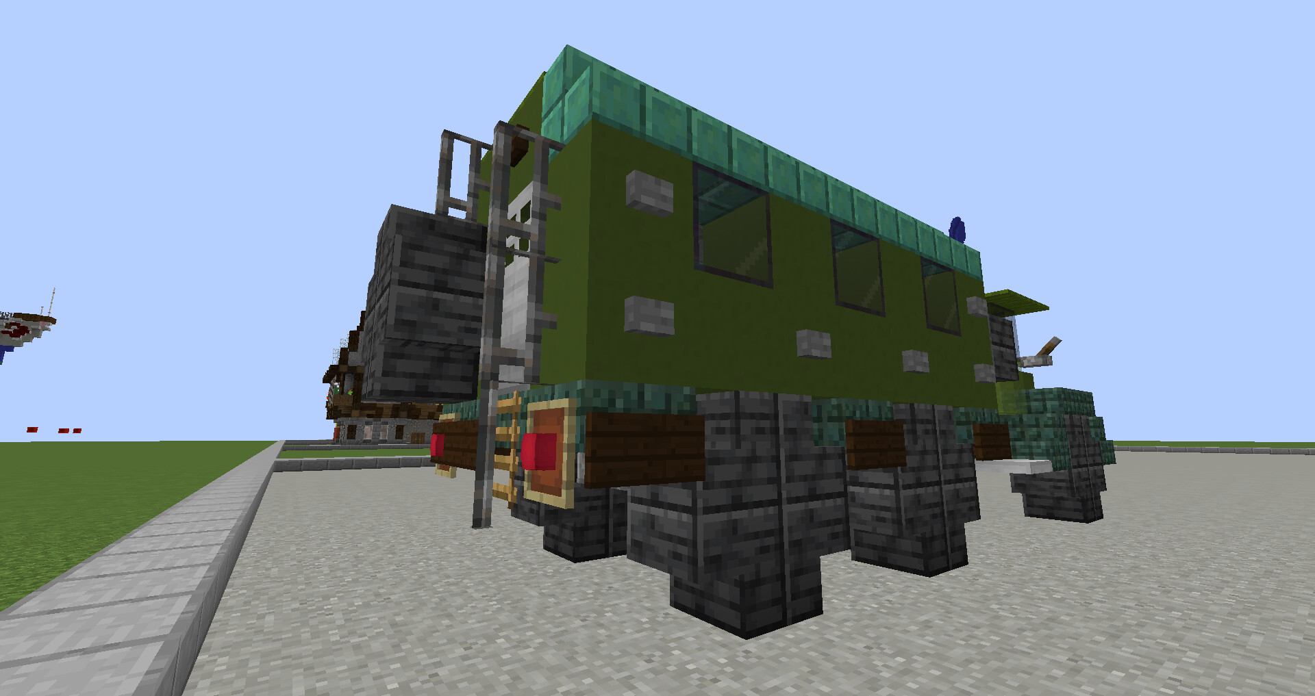 Truck ZIL-131 with Kung Module [Schem] Minecraft Map