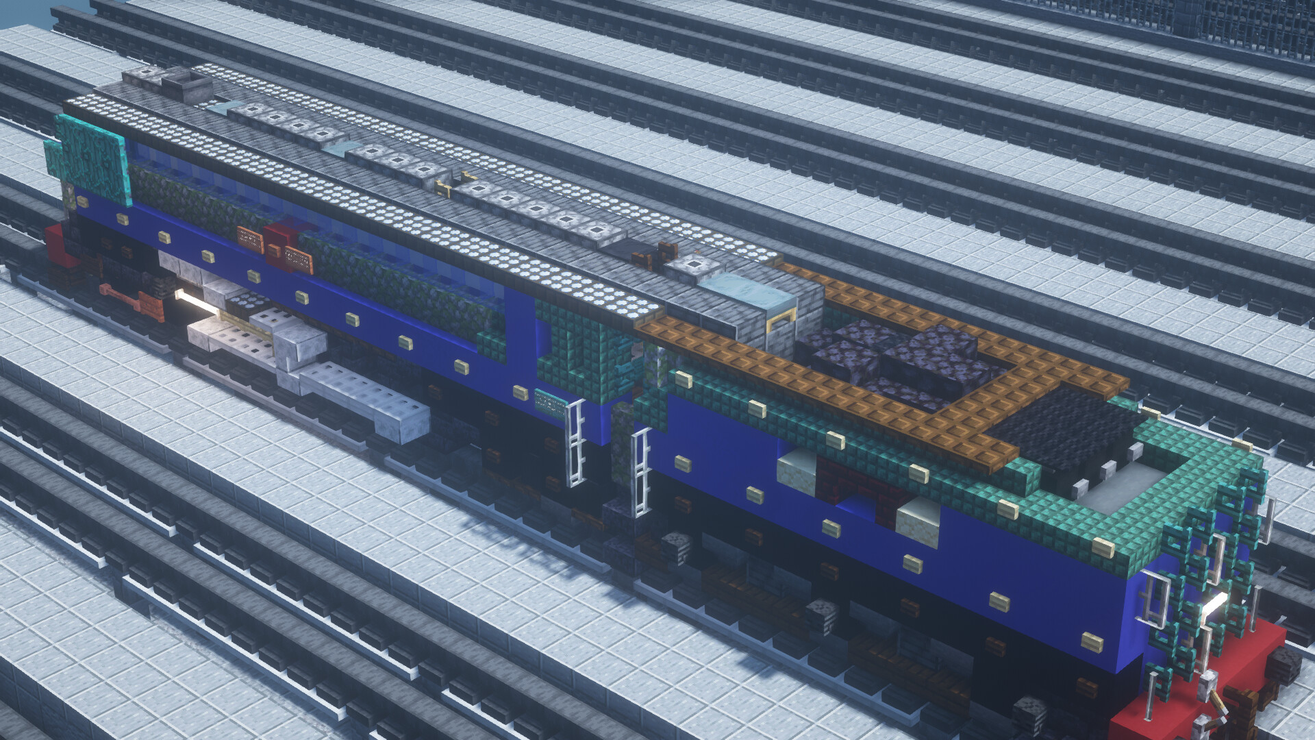 1.8:1 SR Merchant Navy Class "Cunard White Star" No.35004 Minecraft Map