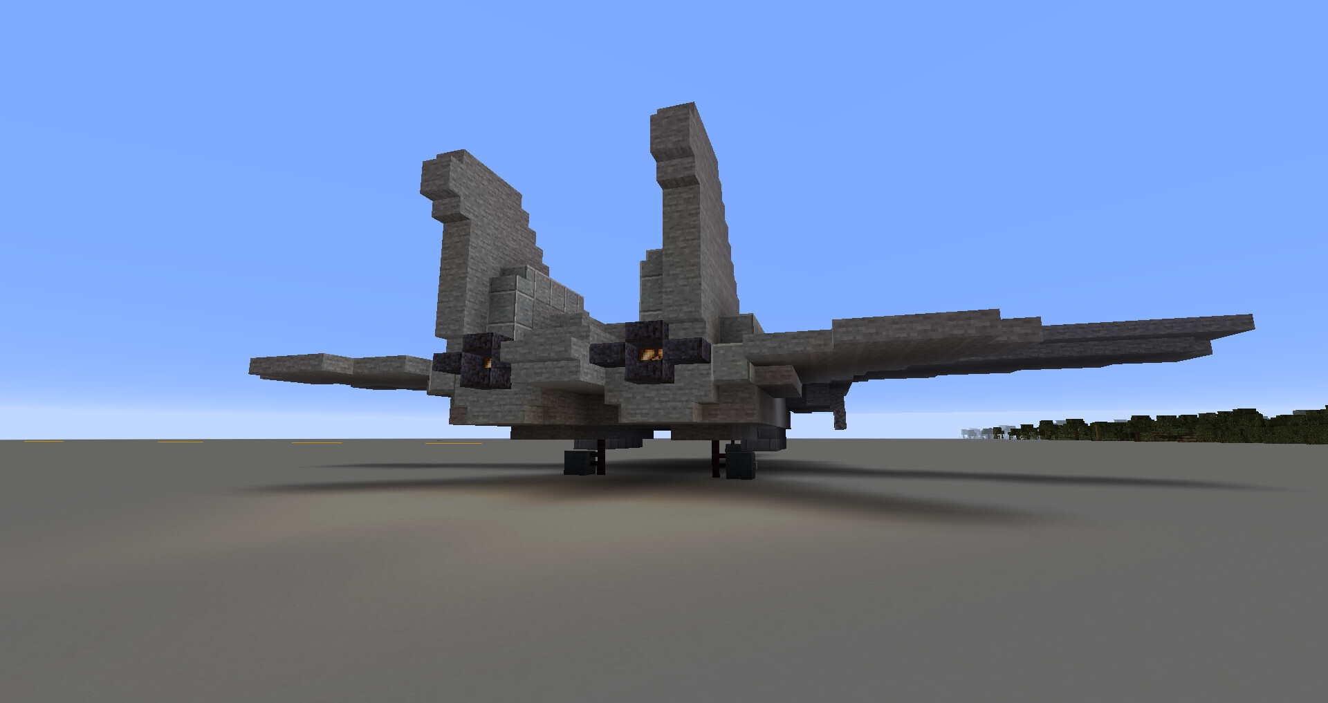Grumman F-14 Tomcat scale 2:1 Minecraft Map