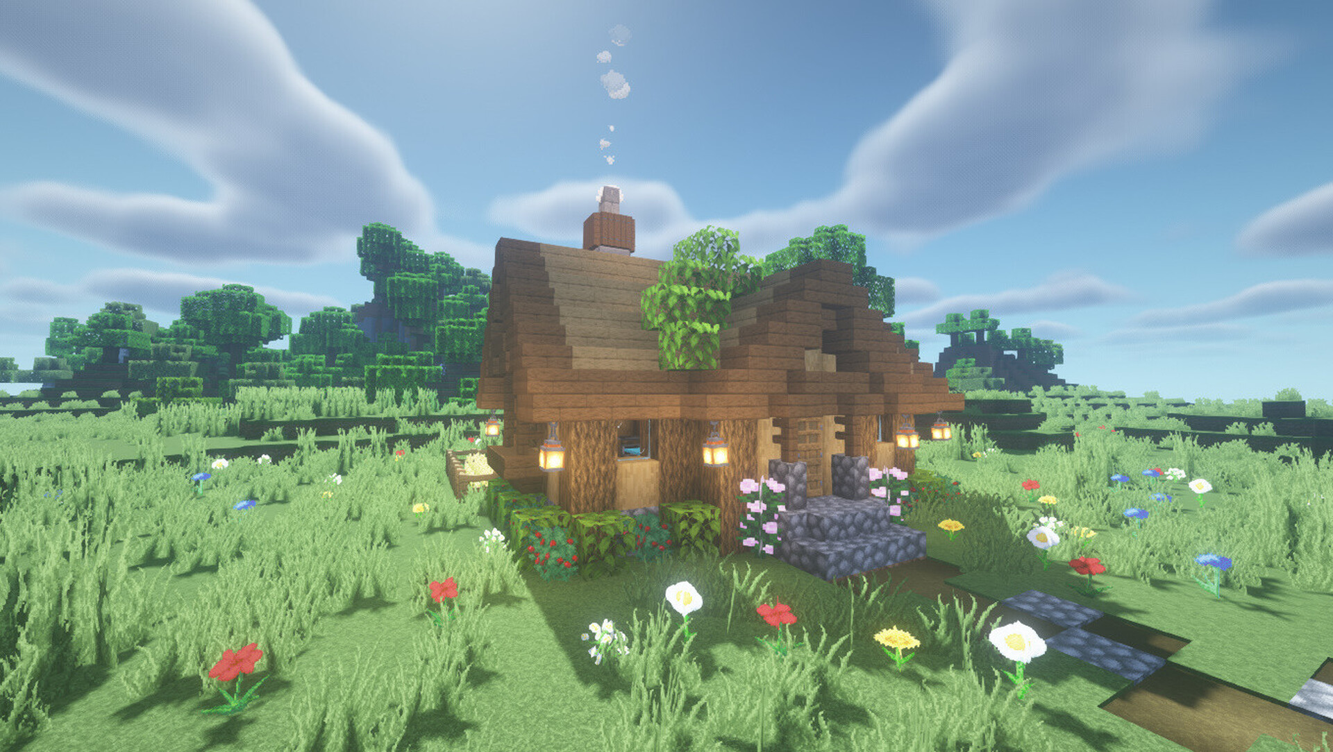 Survival House (Bedrock & Java) Minecraft Map