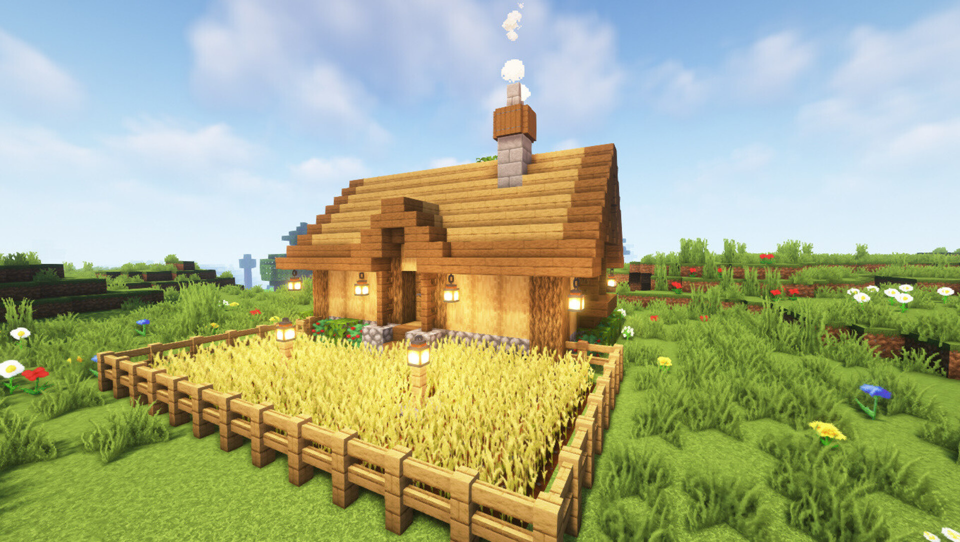 Survival House (Bedrock & Java) Minecraft Map