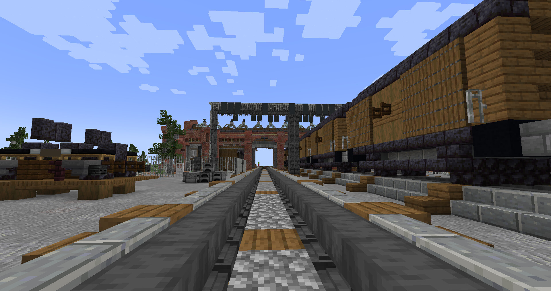 Old Rundown Train Service Station Minecraft Map