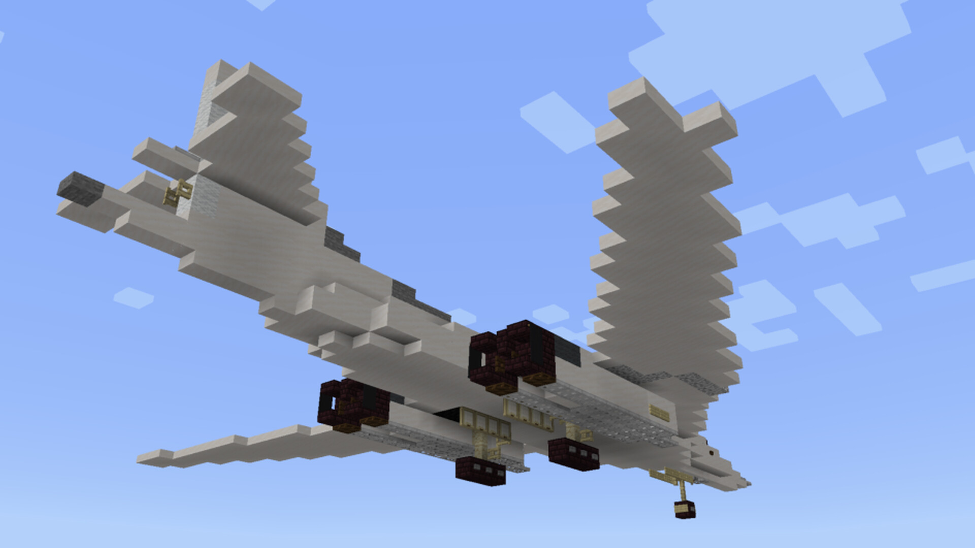 1:1 scale Tupolev Tu-160 Minecraft Map