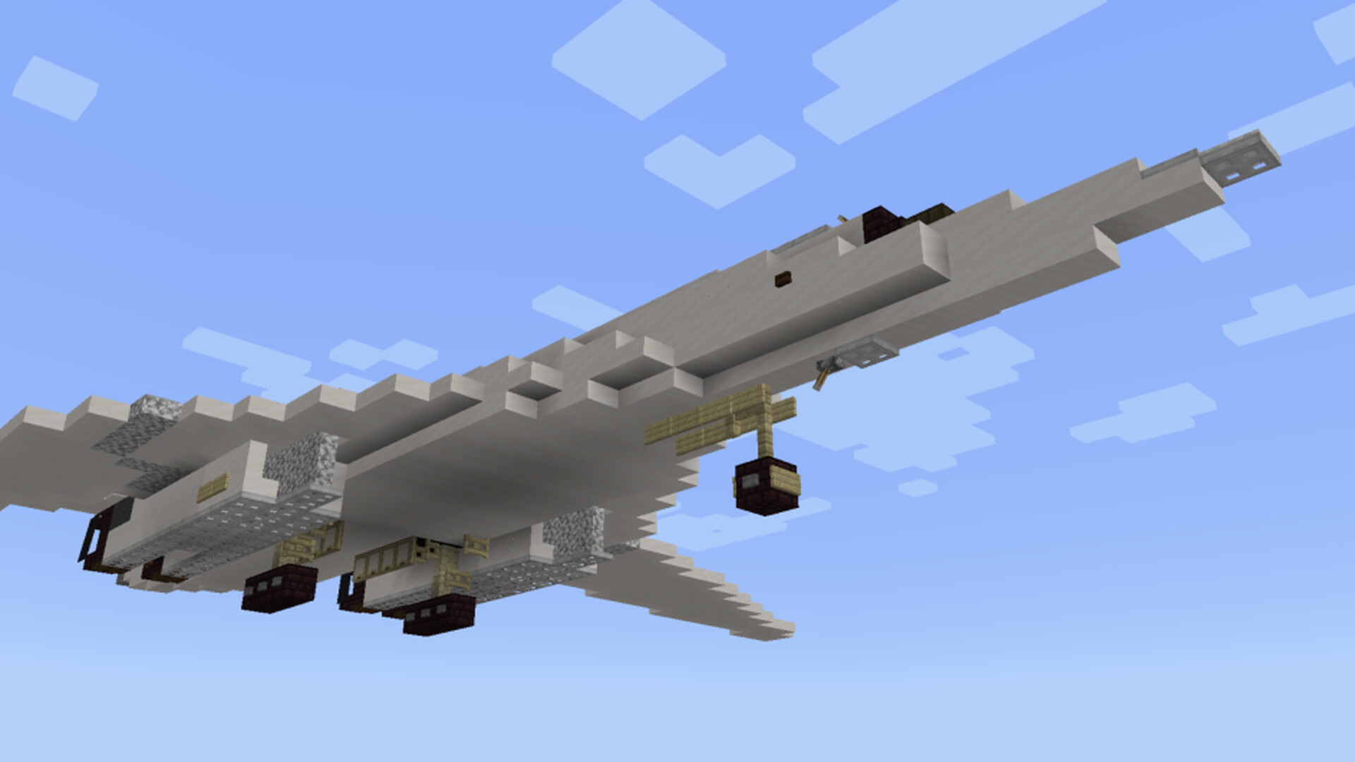 1:1 scale Tupolev Tu-160 Minecraft Map