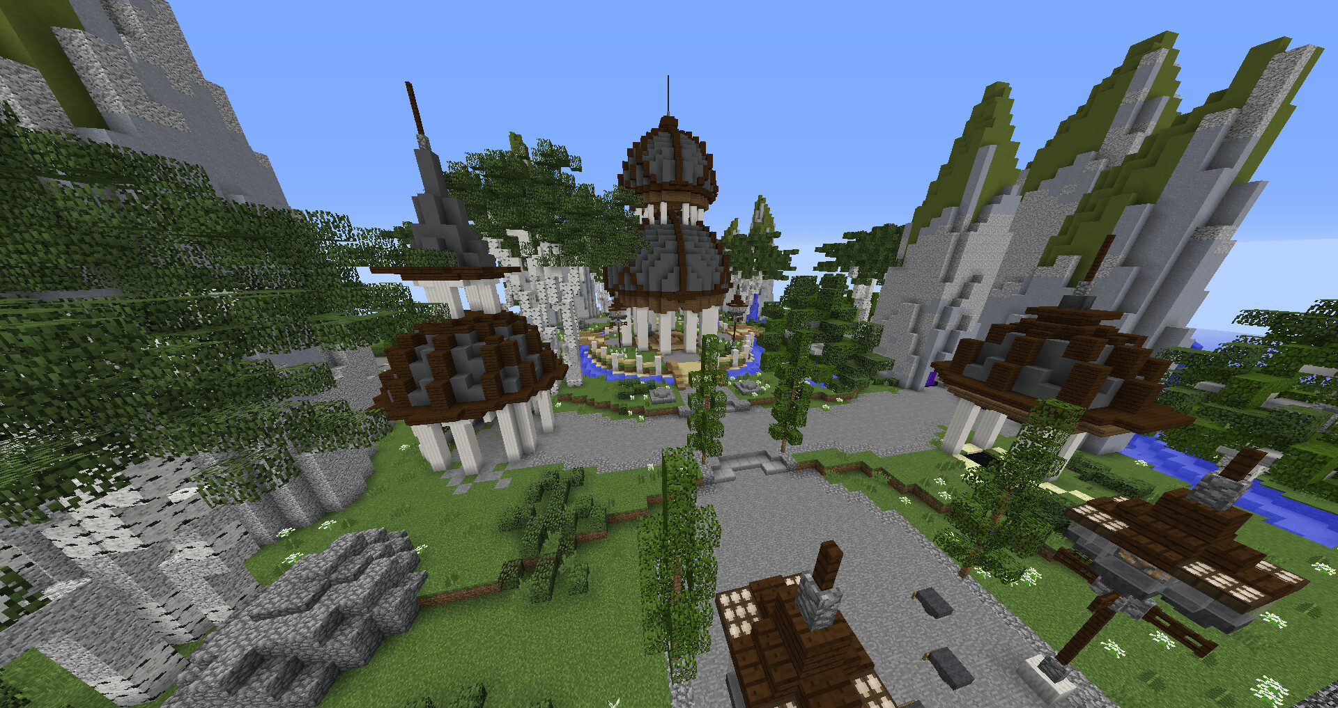 HCF / KitMap Spawn & Road Garden Minecraft Map