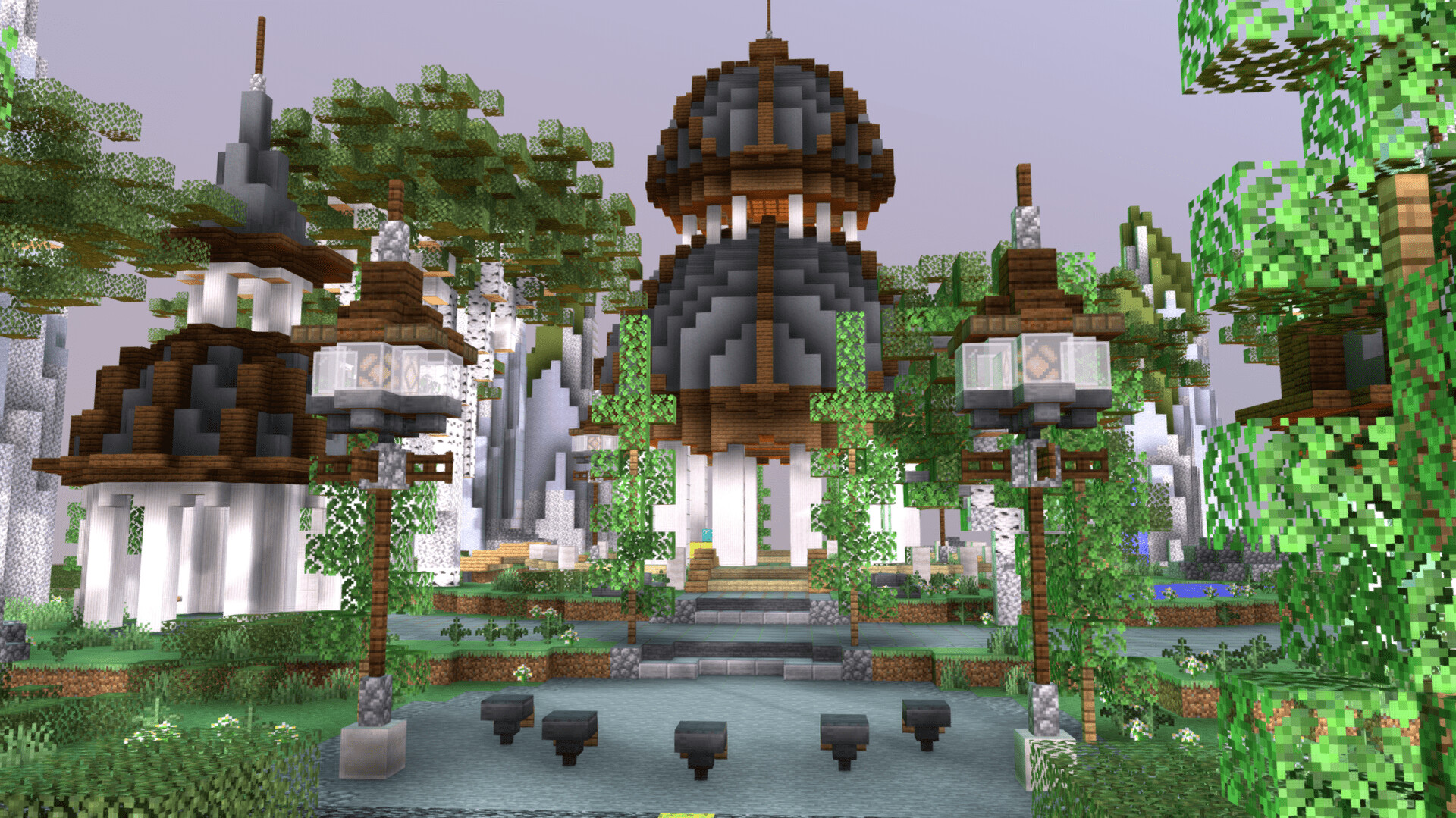 HCF / KitMap Spawn & Road Garden Minecraft Map