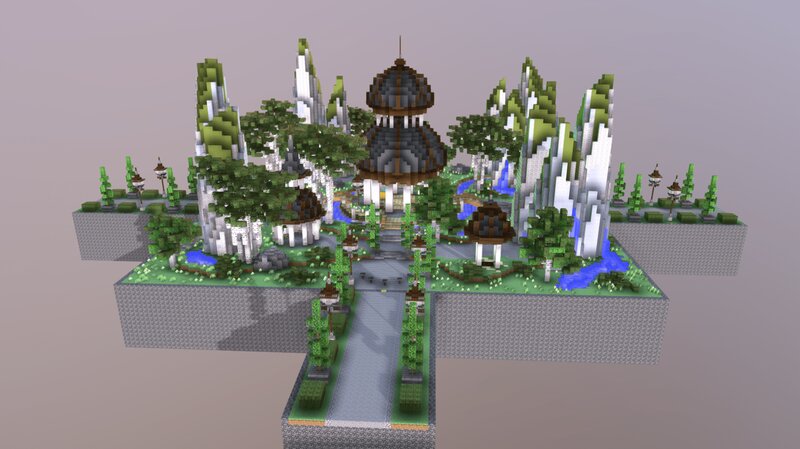HCF / KitMap Spawn & Road Garden Minecraft Map