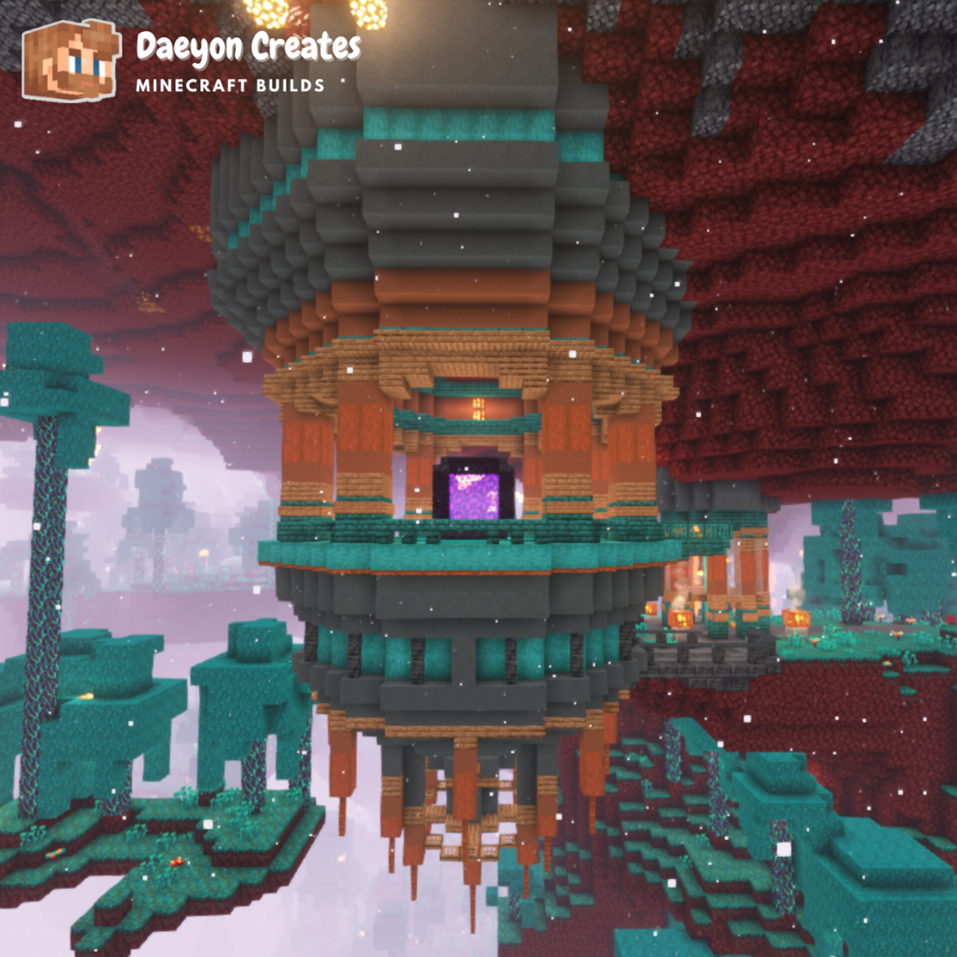 Warped Nether Hub! 🔥 Minecraft Map
