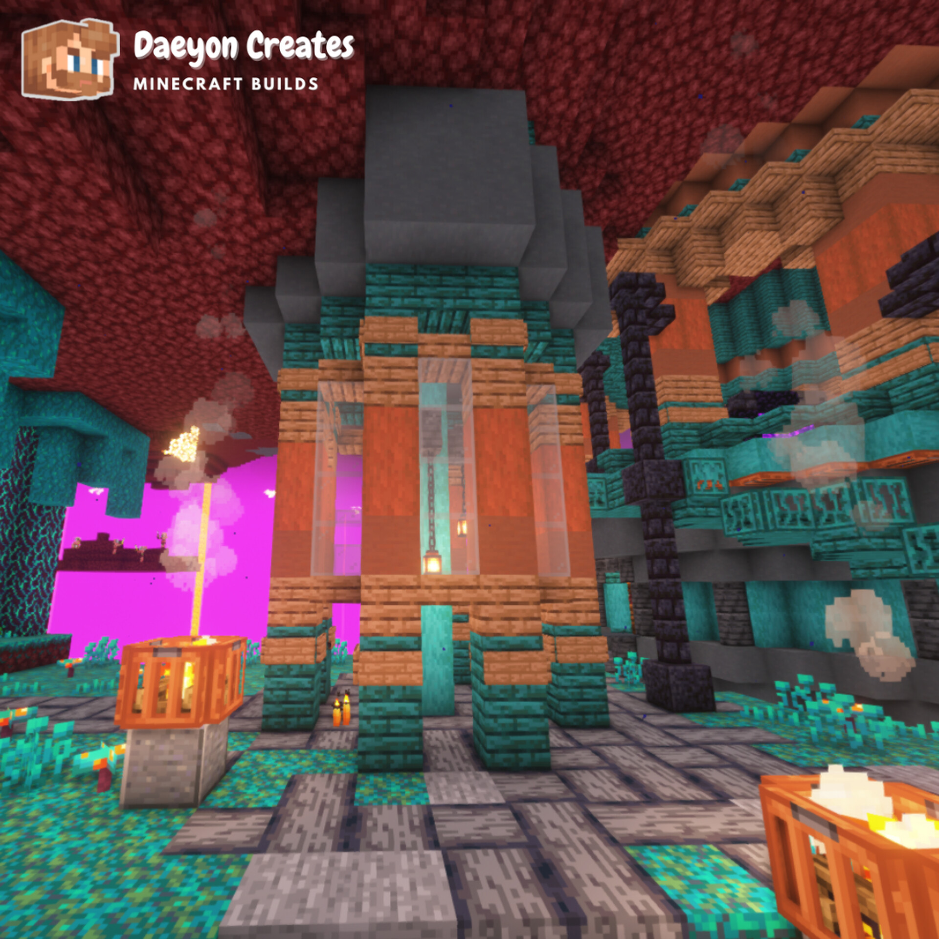 Warped Nether Hub! 🔥 Minecraft Map