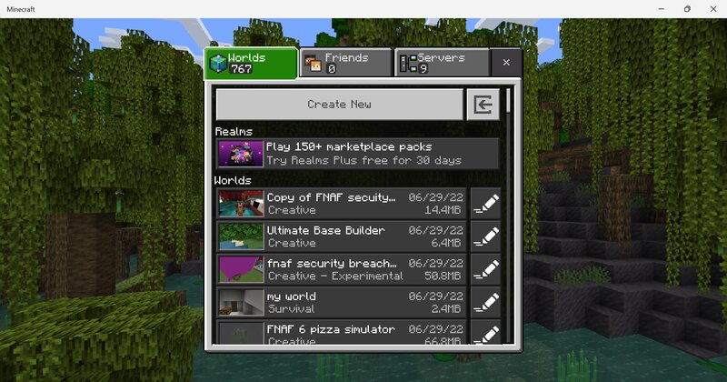 FNAF secuity breach game Minecraft Map