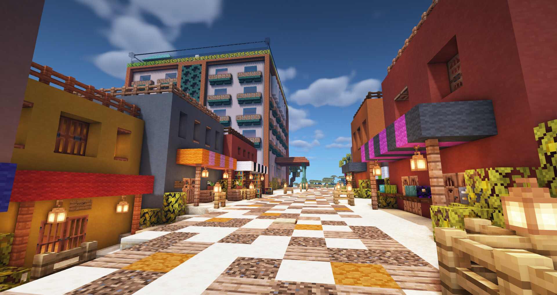 Saharan Landscape- Mountain, Temple and Resort Minecraft Map