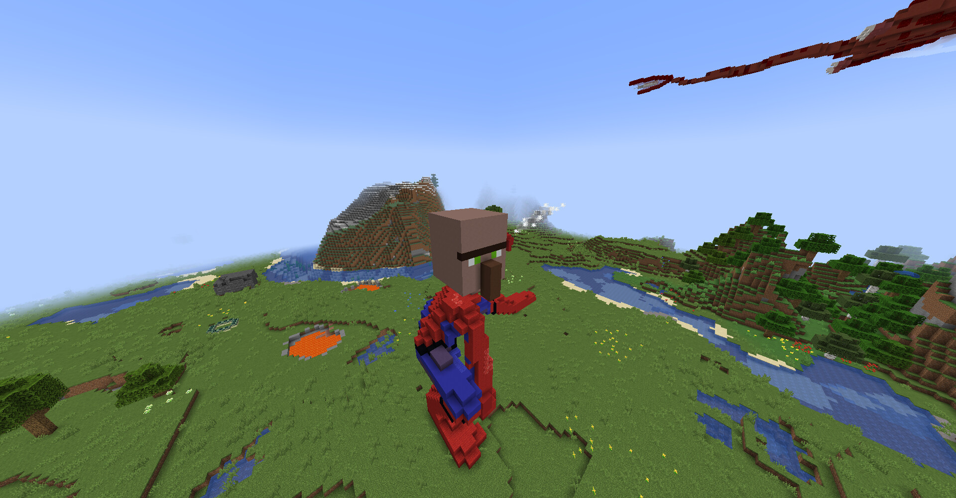 Sexy Villager Spider-Man Minecraft Map