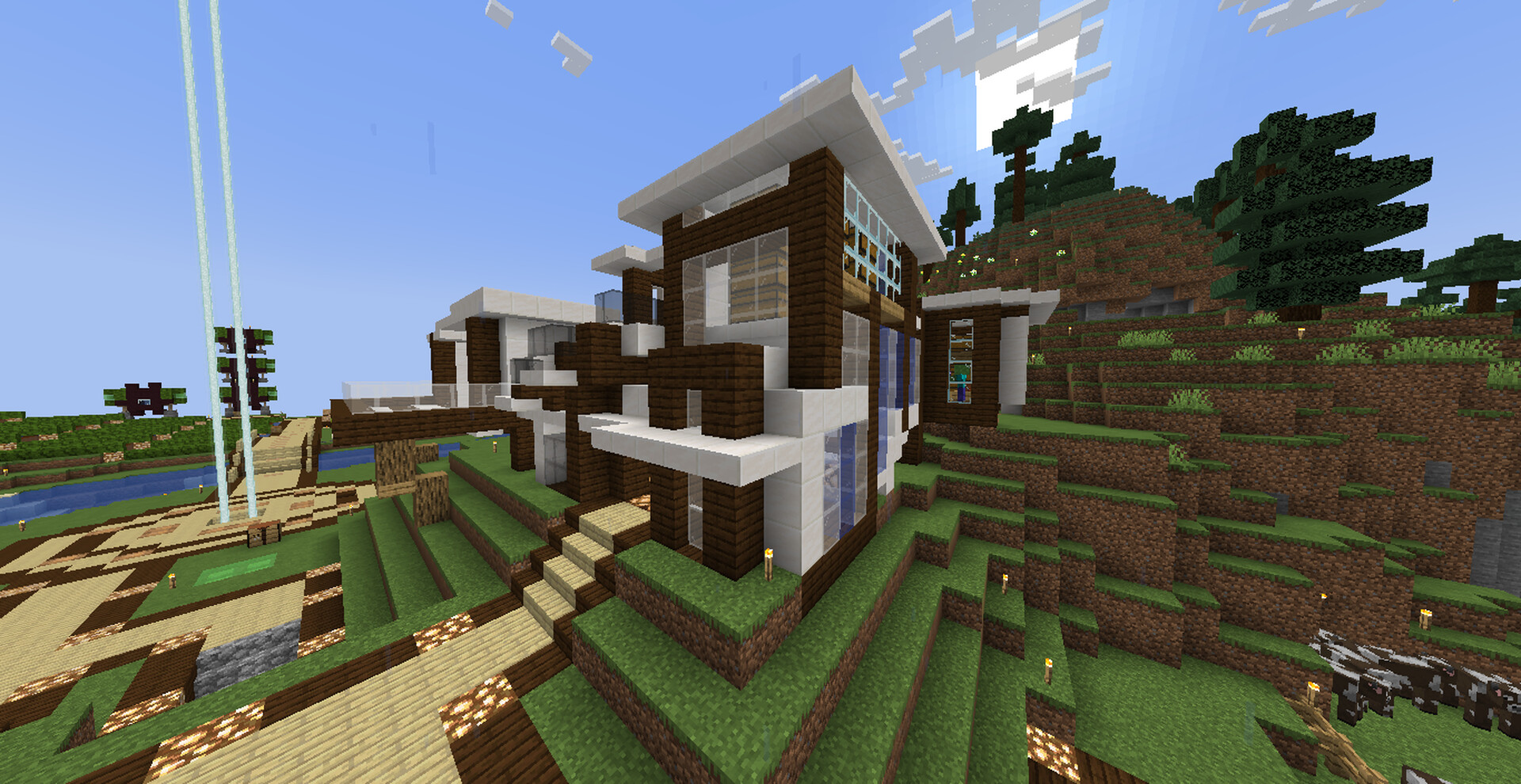 ModernHouse + Schematic Minecraft Map