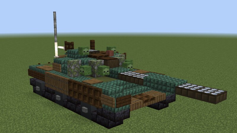 1.5:1 scale T-72B3 Minecraft Map