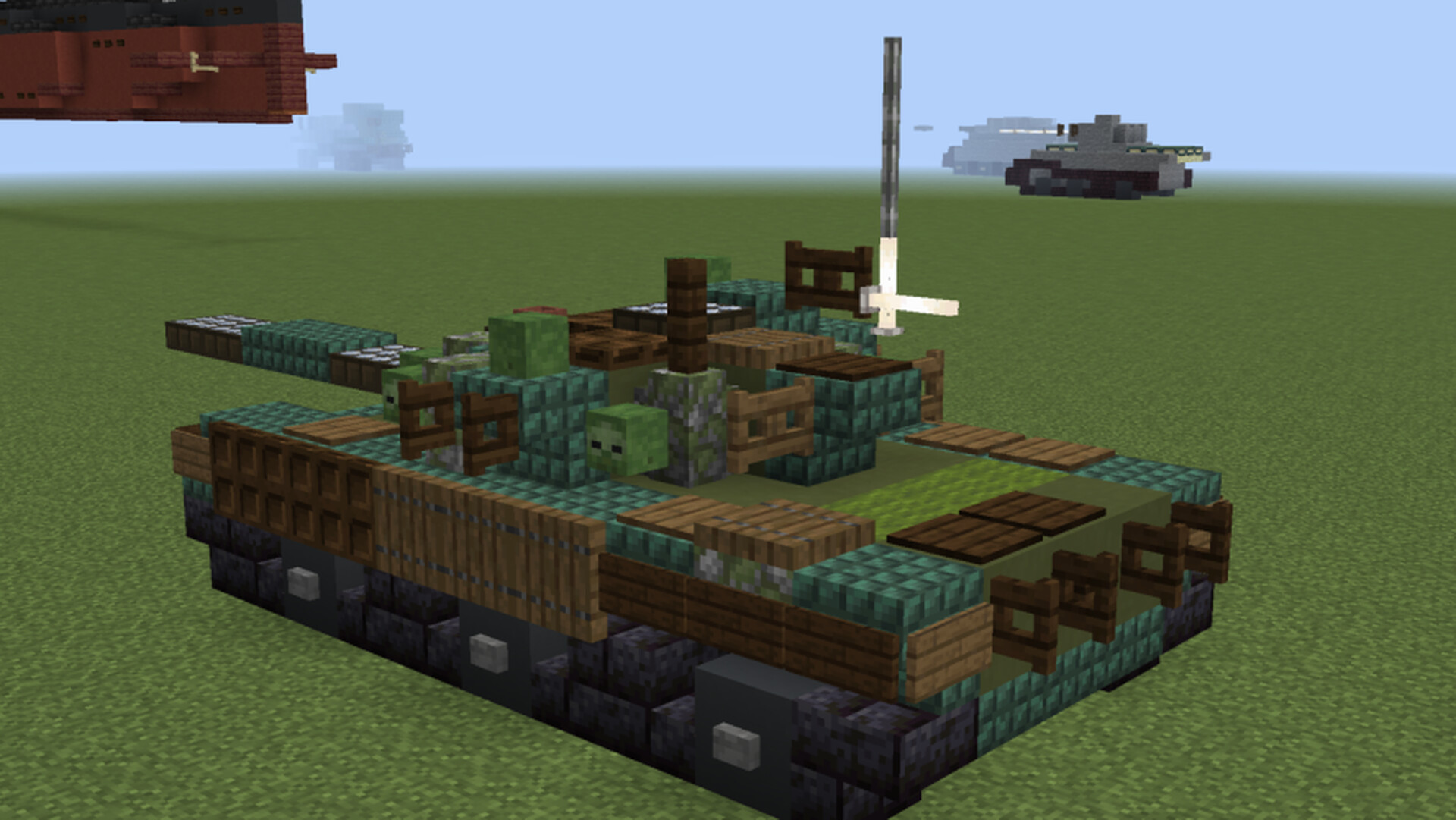 1.5:1 scale T-72B3 Minecraft Map