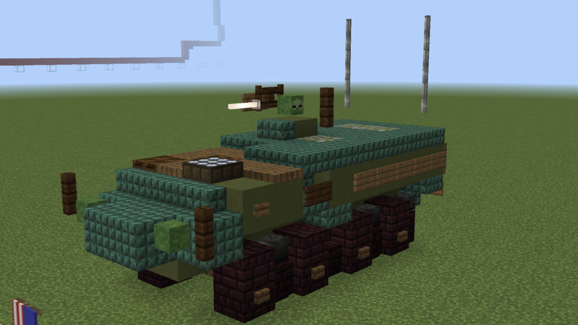 1.5:1 scale M1126 Stryker APC (July 4th Special) Minecraft Map