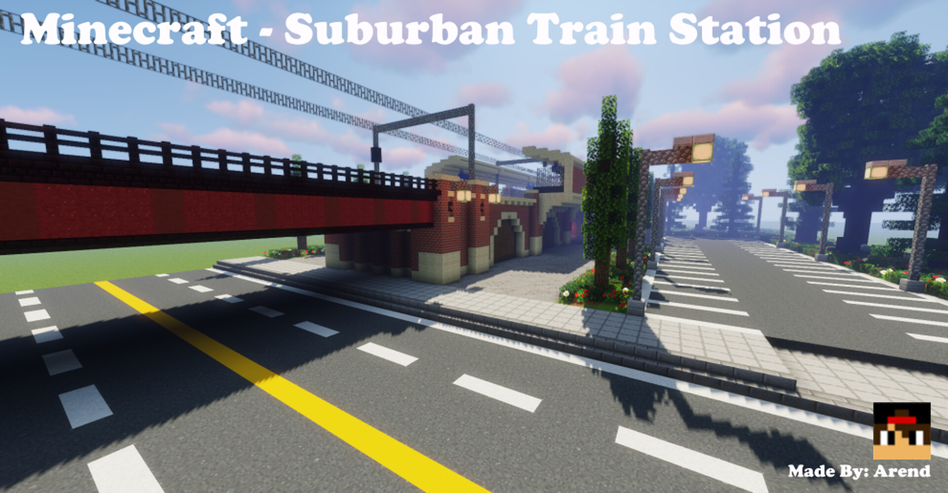 Suburban Train station Minecraft Map