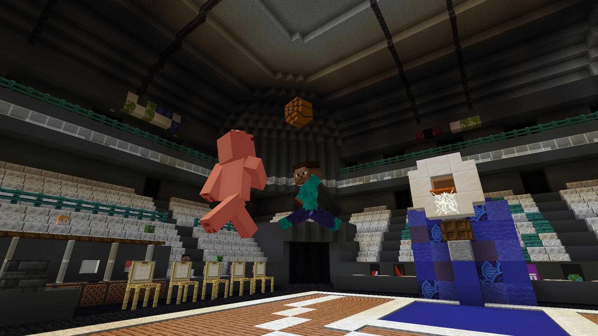 Basketball in Vanilla Minecraft! Minecraft Map