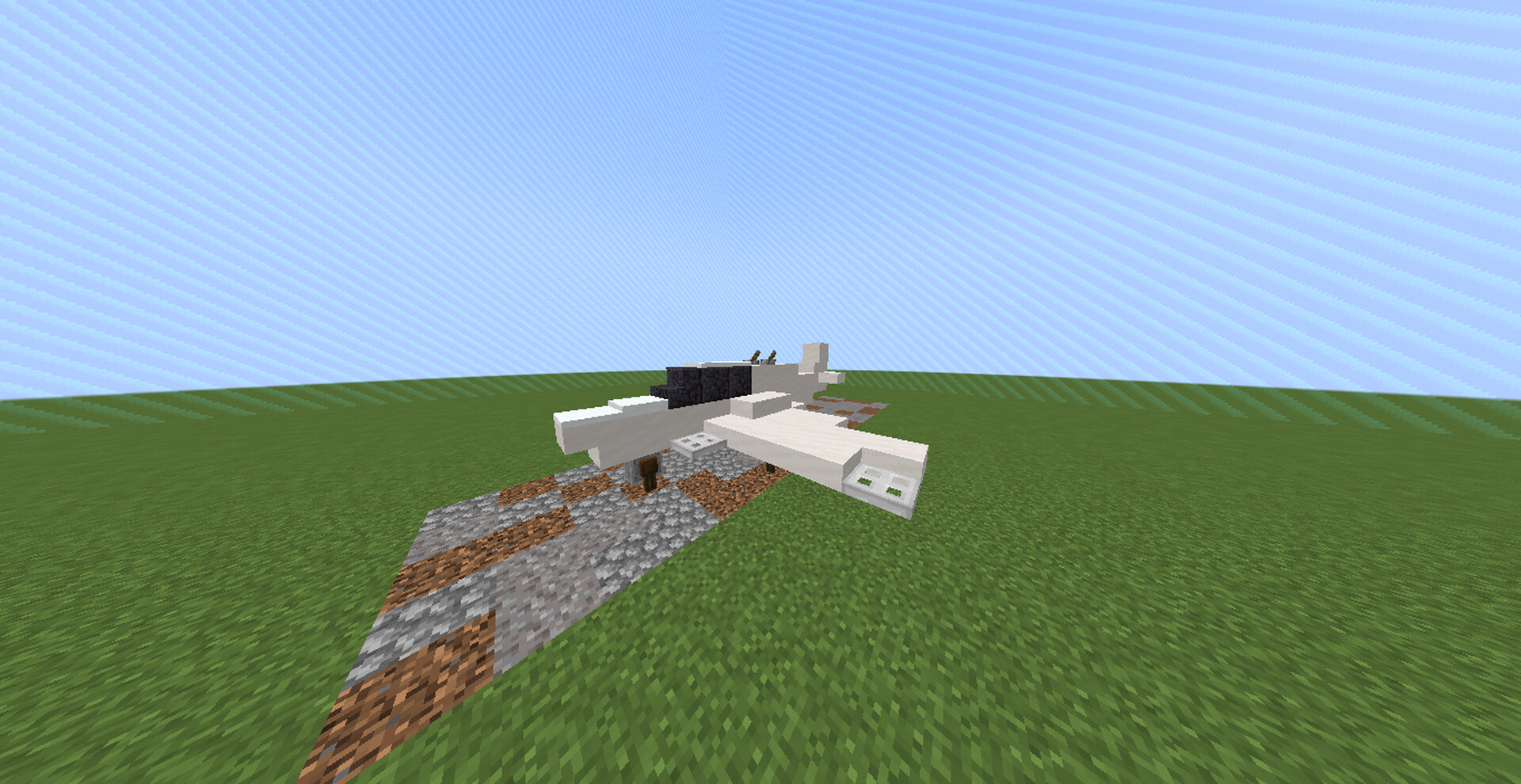 Minecraft, Propeller Plane From Bot_Xrge YT, NewFreedomMC Minecraft Map