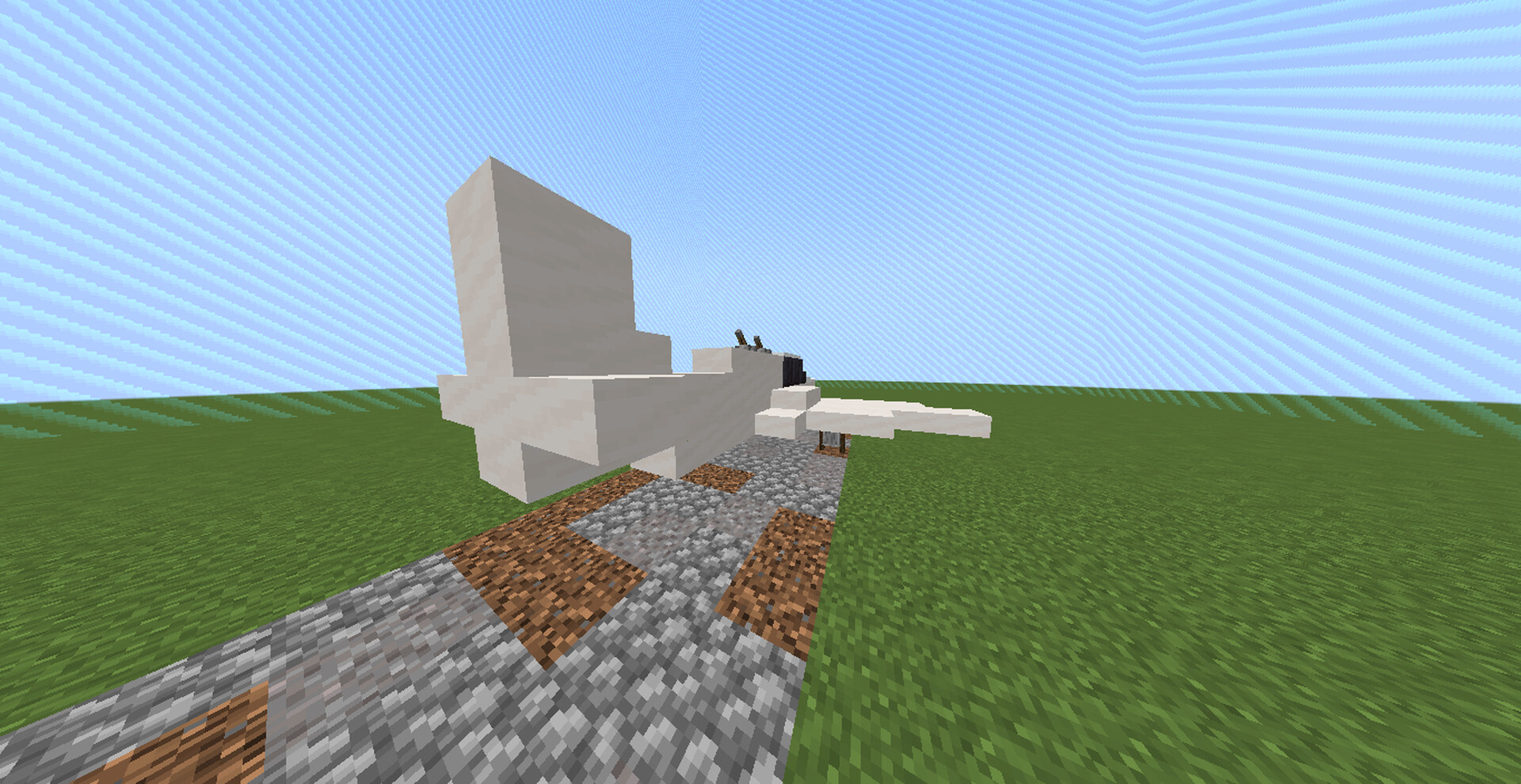 Minecraft, Propeller Plane From Bot_Xrge YT, NewFreedomMC Minecraft Map