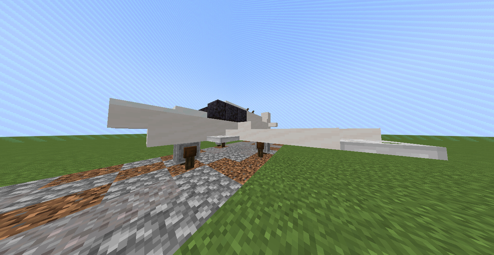 Minecraft, Propeller Plane From Bot_Xrge YT, NewFreedomMC Minecraft Map