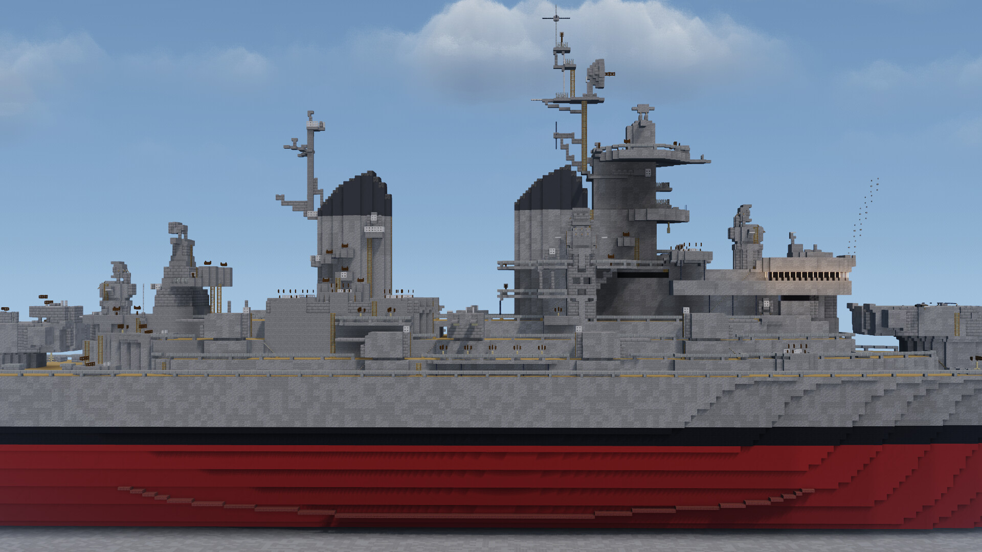 USS Iowa (BB-61) ww2 era Minecraft Map