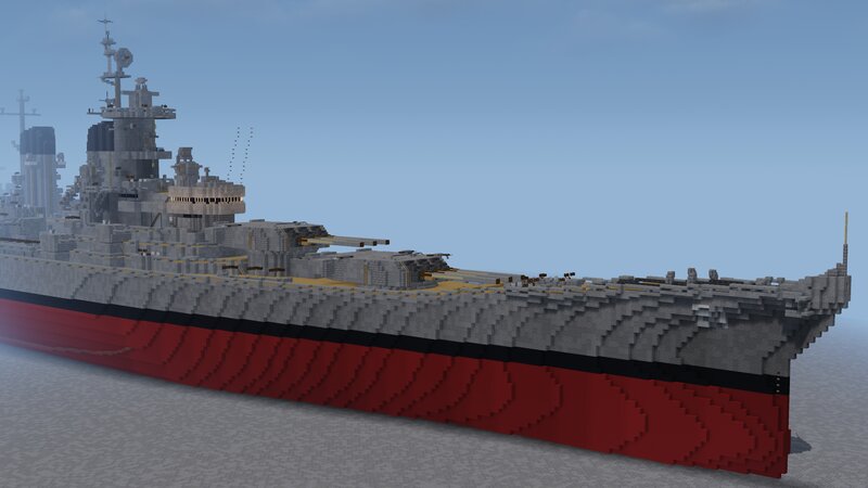 USS Iowa (BB-61) ww2 era Minecraft Map