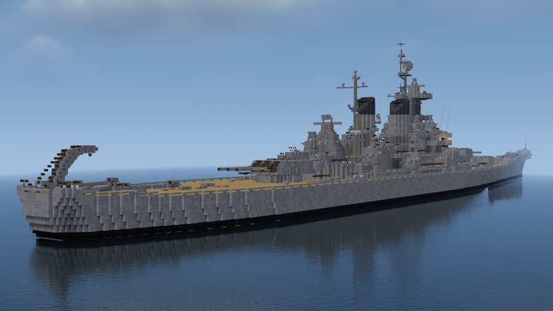 USS Iowa (BB-61) ww2 era Minecraft Map