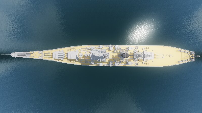 USS Iowa (BB-61) ww2 era Minecraft Map