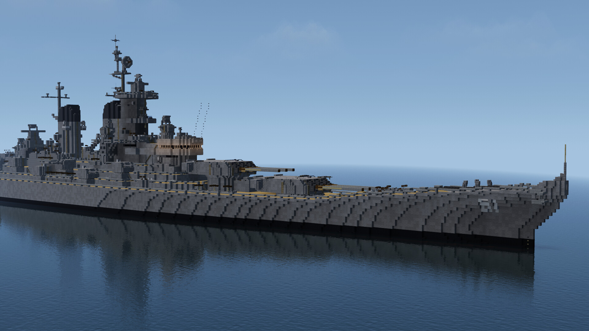 USS Iowa (BB-61) ww2 era Minecraft Map