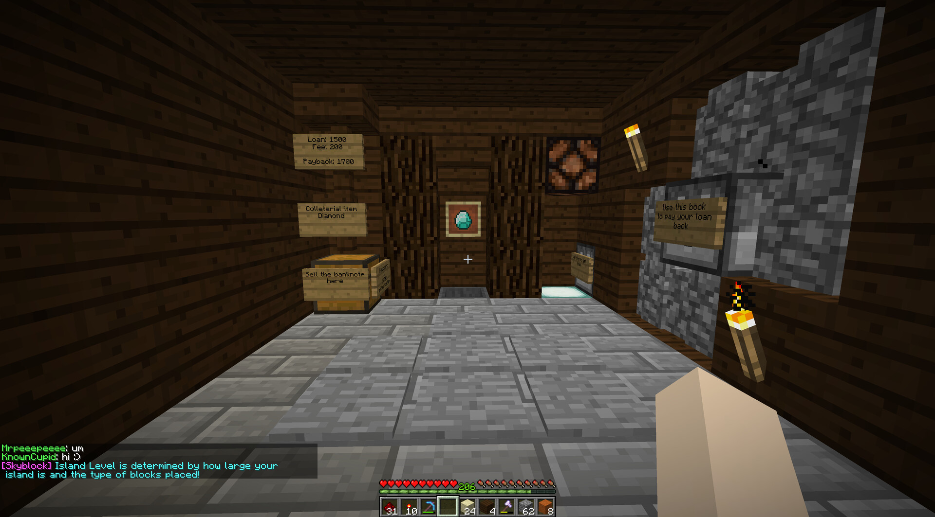 Bank Loans: Give and Receive Minecraft Map