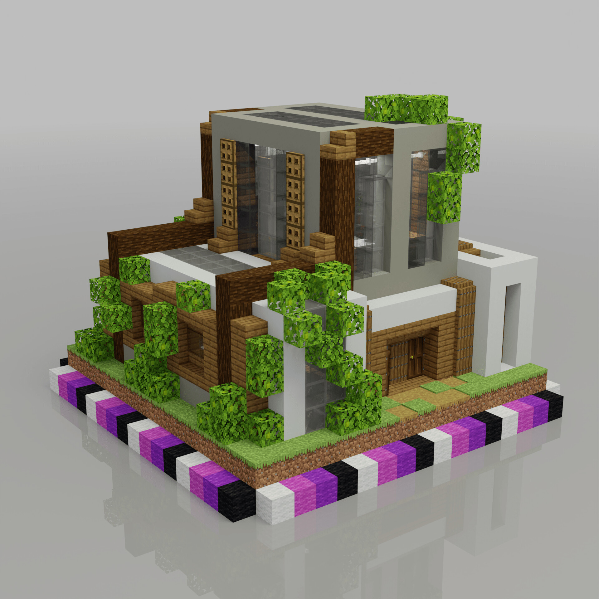 One Chunk Modern Cabin Minecraft Map