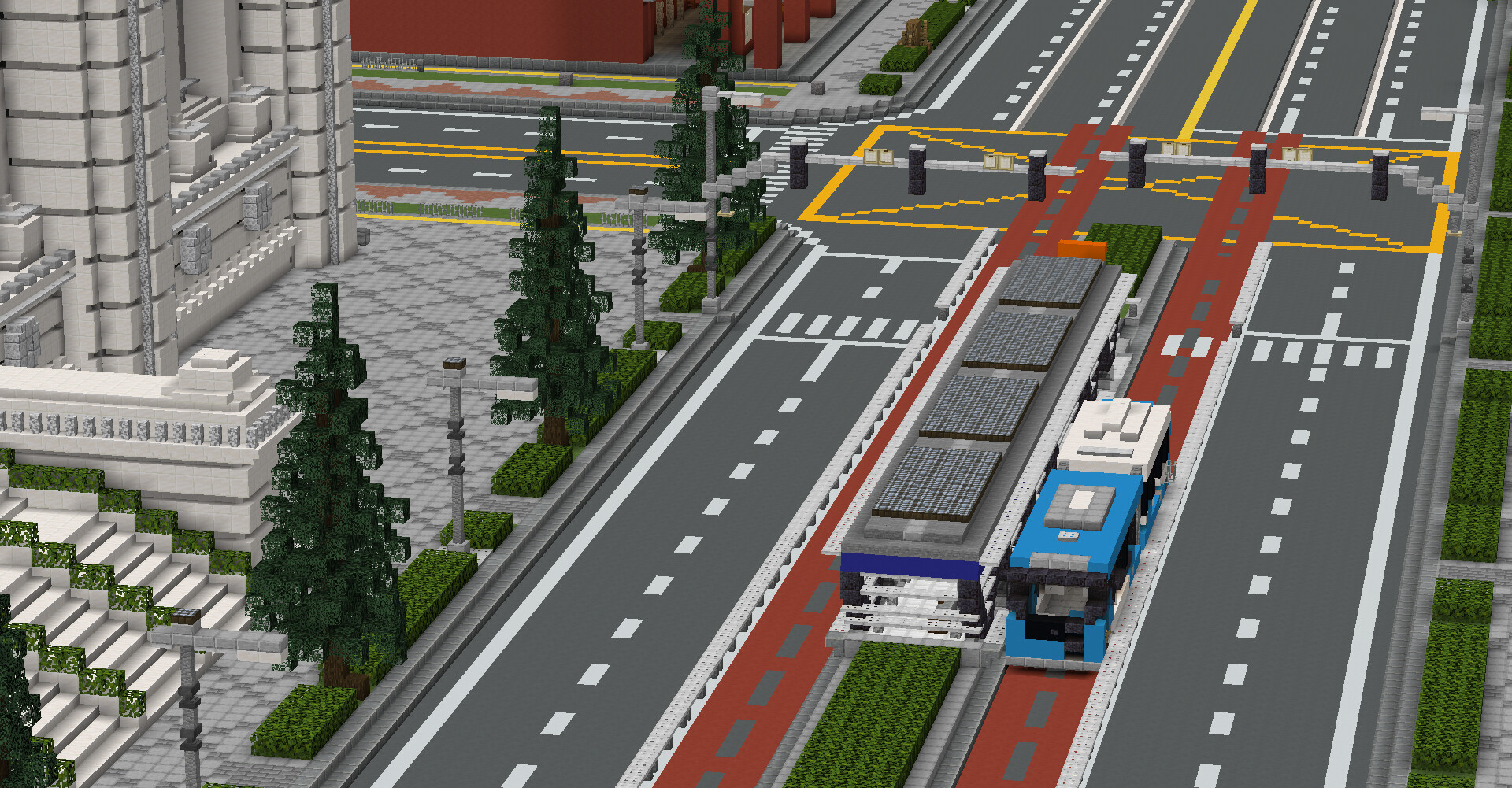 Transjakarta Bus Rapid Transit (Bus Stop Included) Minecraft Map