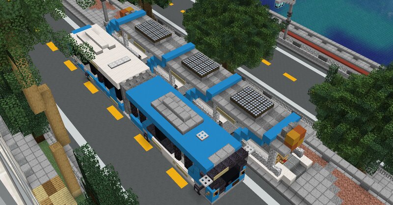 Transjakarta Bus Rapid Transit (Bus Stop Included) Minecraft Map