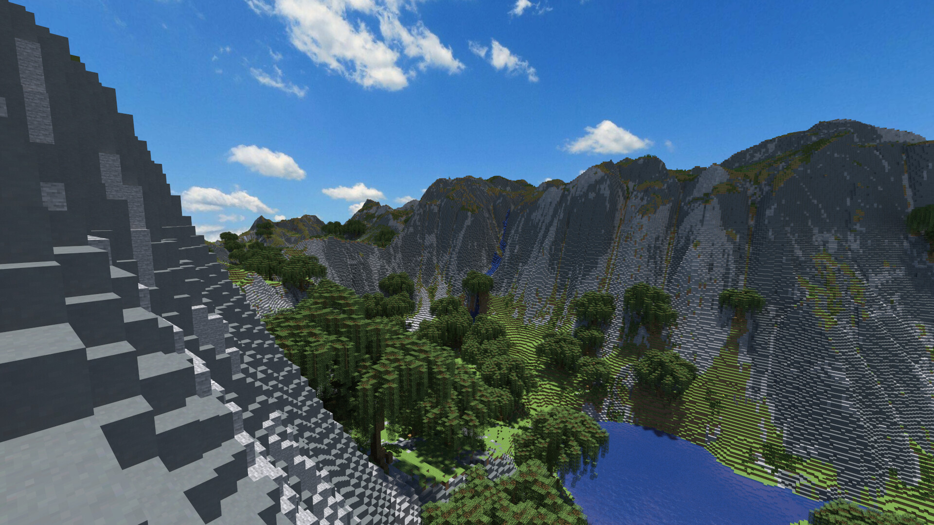1000x1000 | Custom Map | Forest Mountain [Free download] Minecraft Map