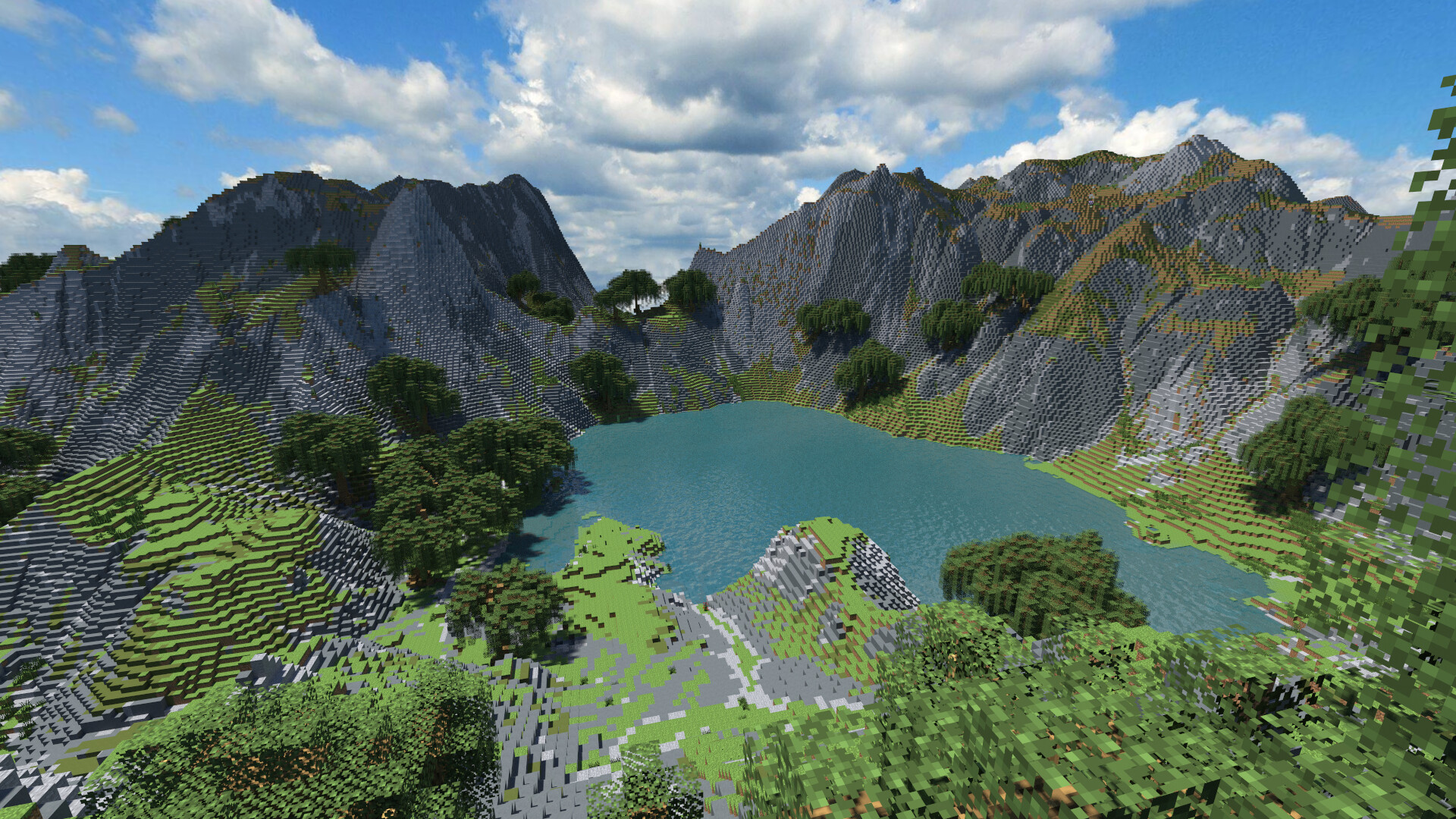 1000x1000 | Custom Map | Forest Mountain [Free download] Minecraft Map