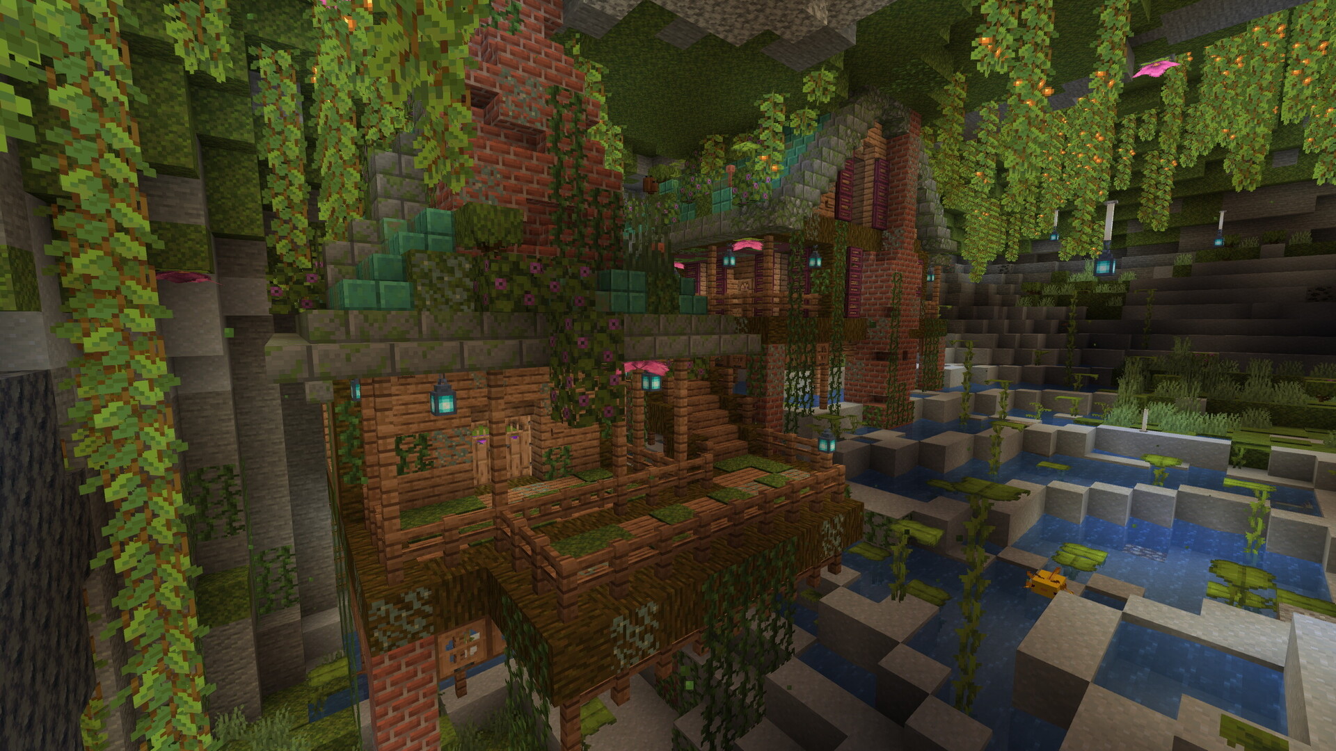 Lush Cave House 2 Minecraft Map