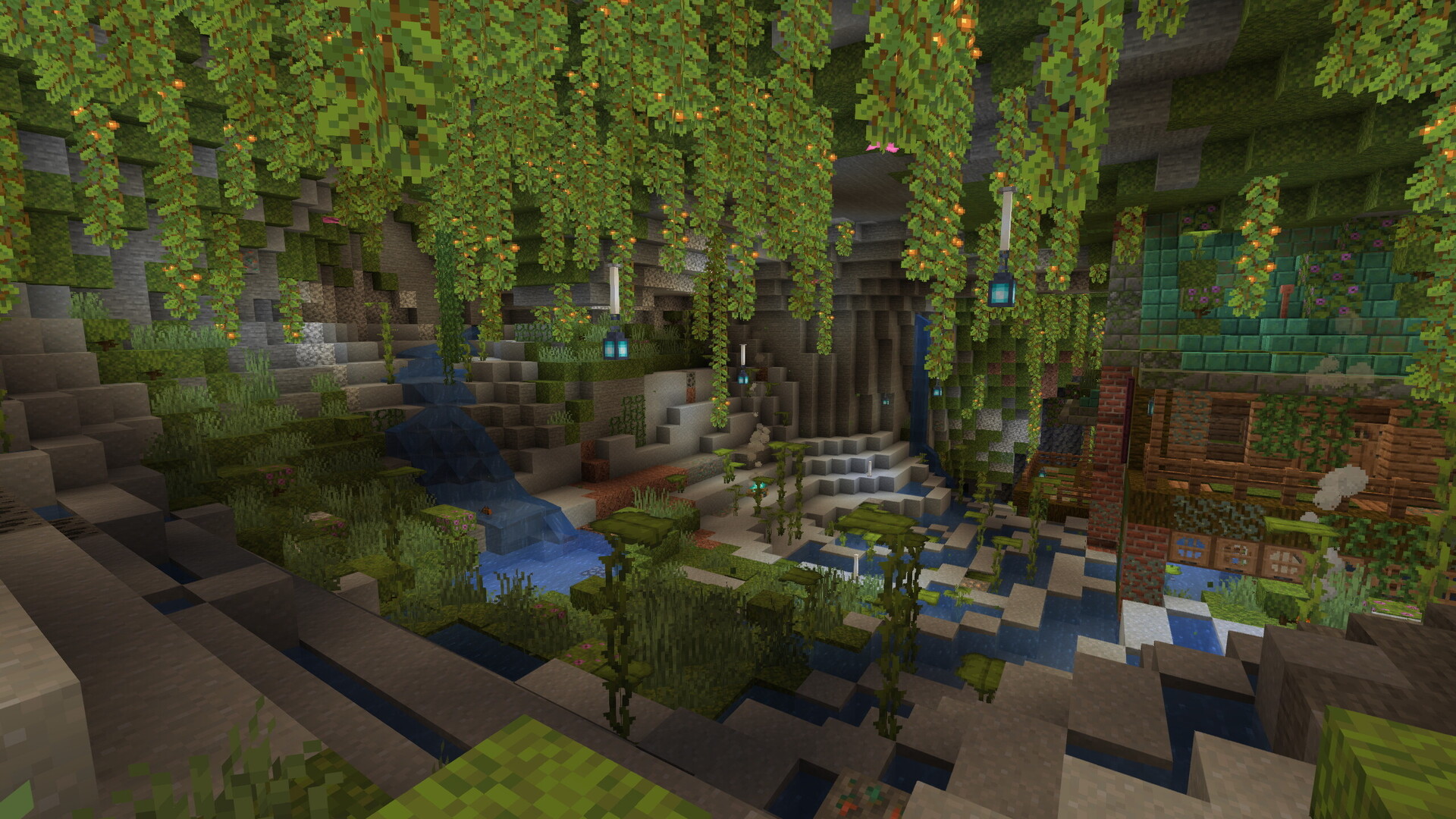 Lush Cave House 2 Minecraft Map