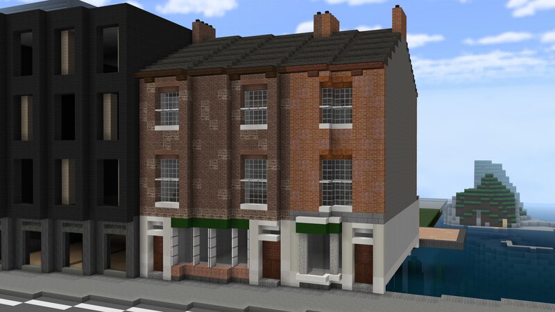 Daventry High Street Shops Minecraft Map