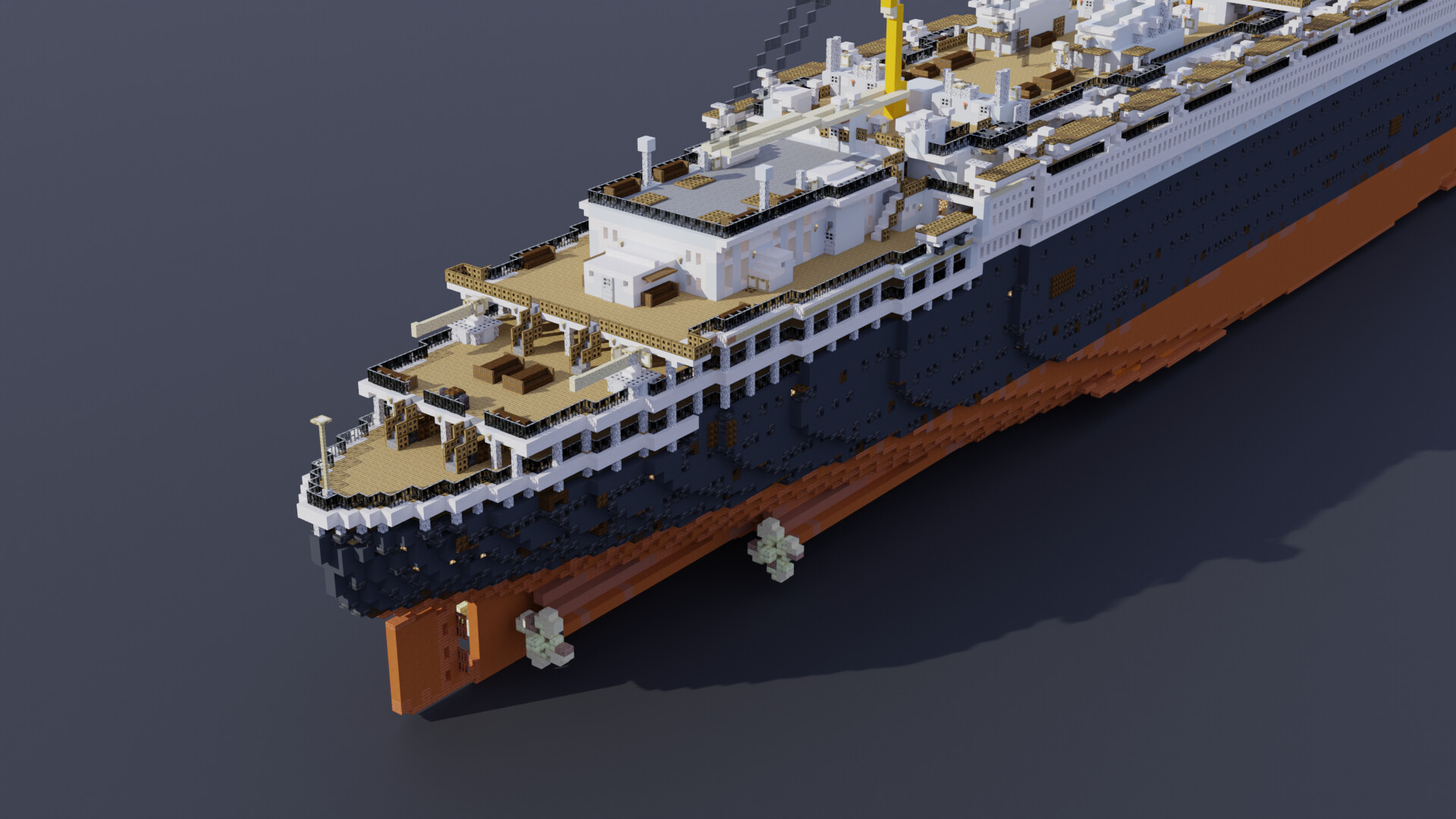 SS Bremen 1:1 Exterior Only Minecraft Map