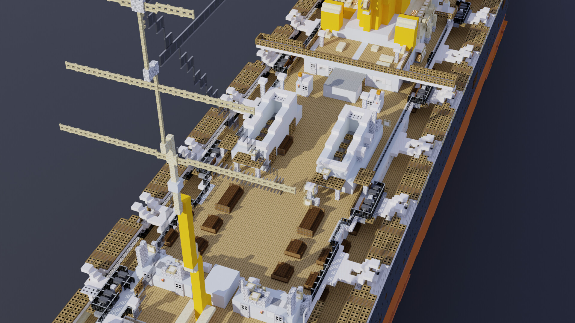 SS Bremen 1:1 Exterior Only Minecraft Map