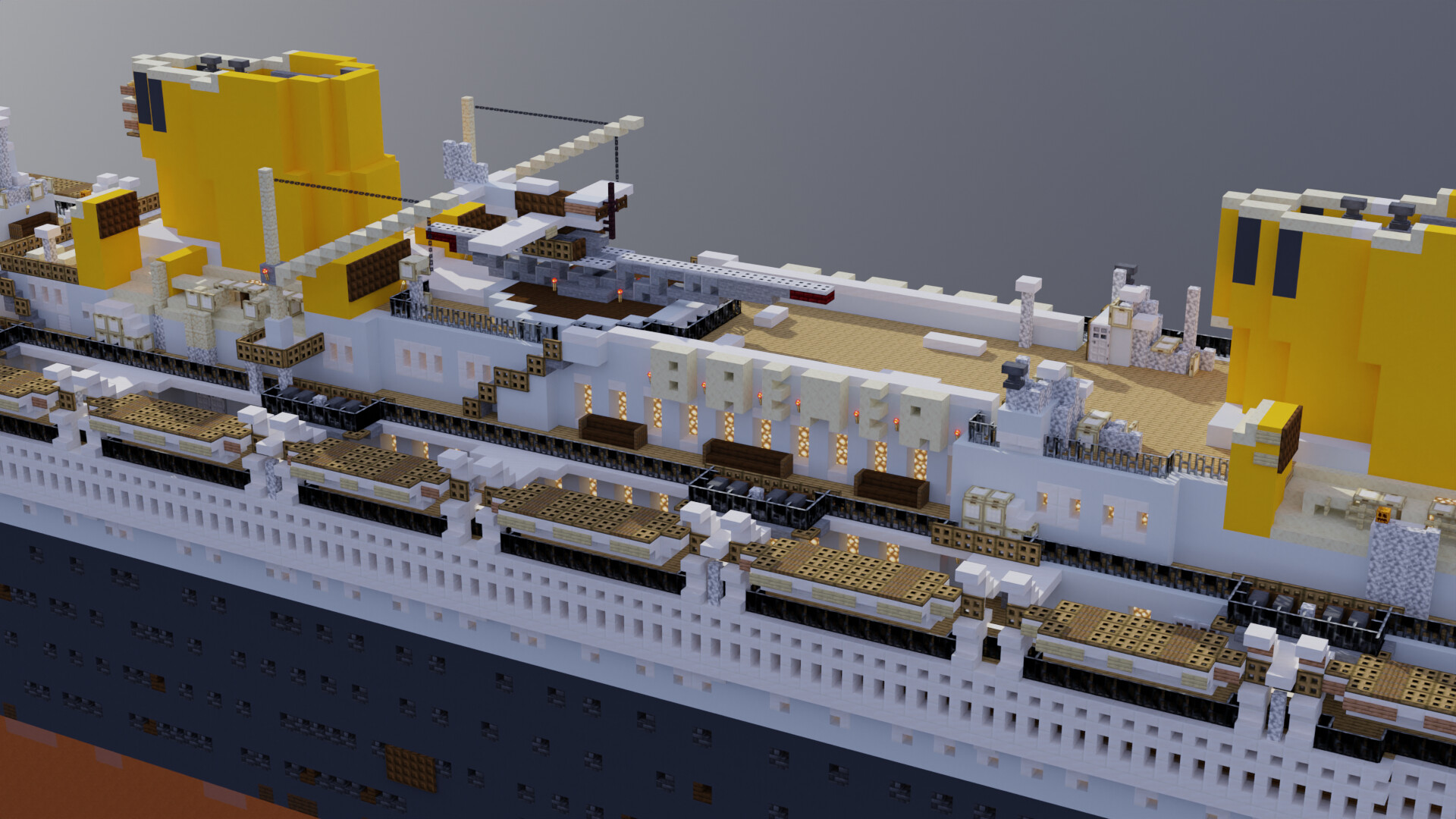 SS Bremen 1:1 Exterior Only Minecraft Map