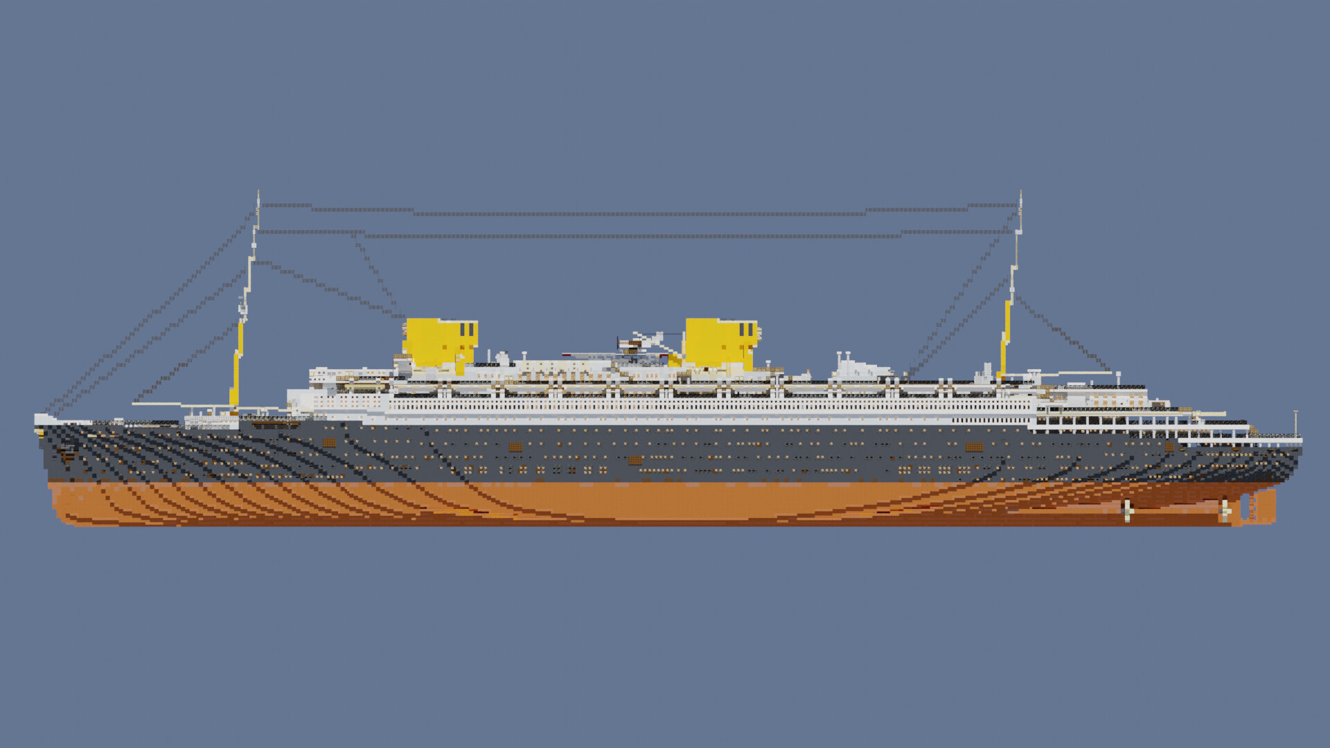 SS Bremen 1:1 Exterior Only Minecraft Map