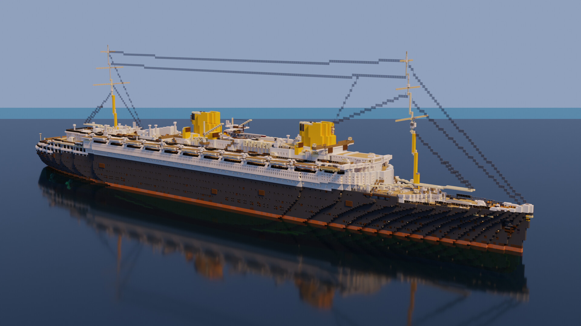 SS Bremen 1:1 Exterior Only Minecraft Map