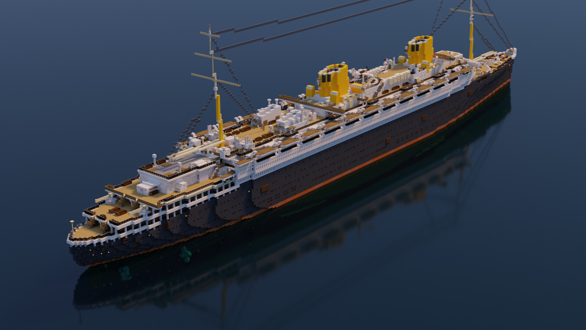 SS Bremen 1:1 Exterior Only Minecraft Map
