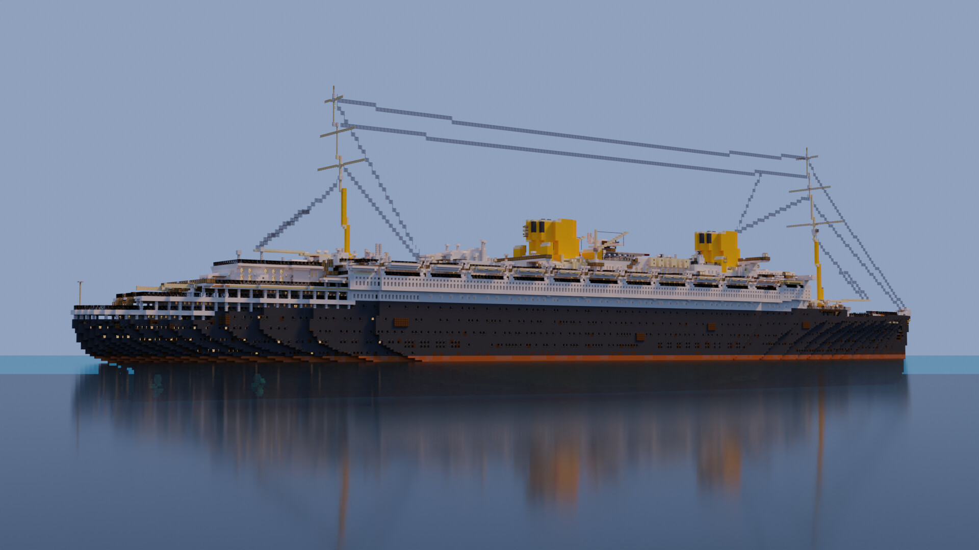 SS Bremen 1:1 Exterior Only Minecraft Map