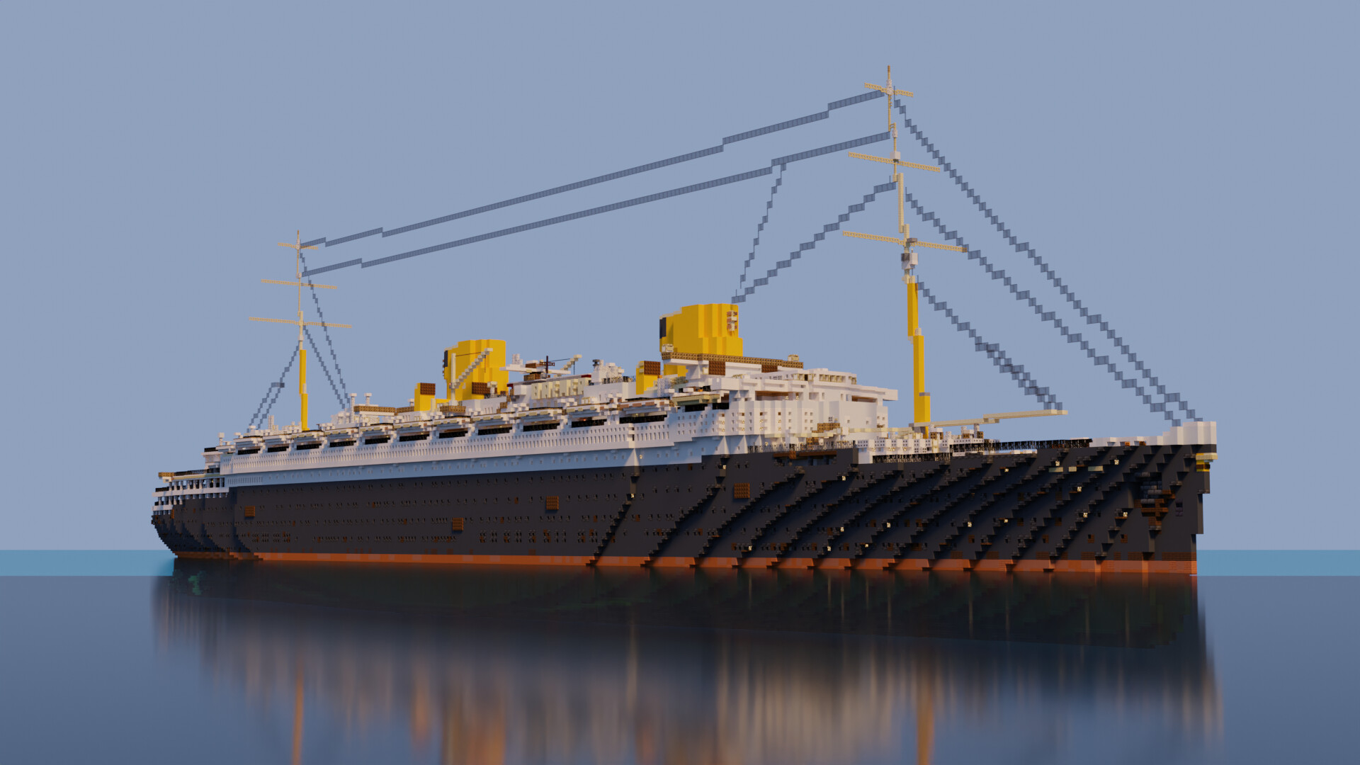 SS Bremen 1:1 Exterior Only Minecraft Map
