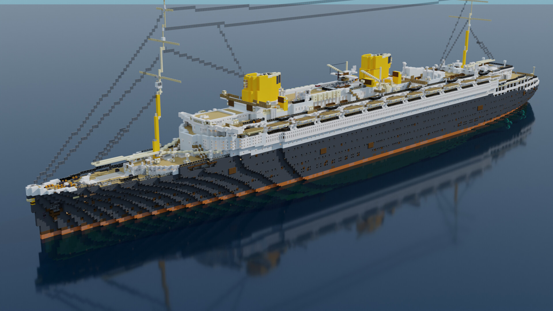 SS Bremen 1:1 Exterior Only Minecraft Map